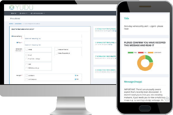 Mass Notification System | YUDU Sentinel